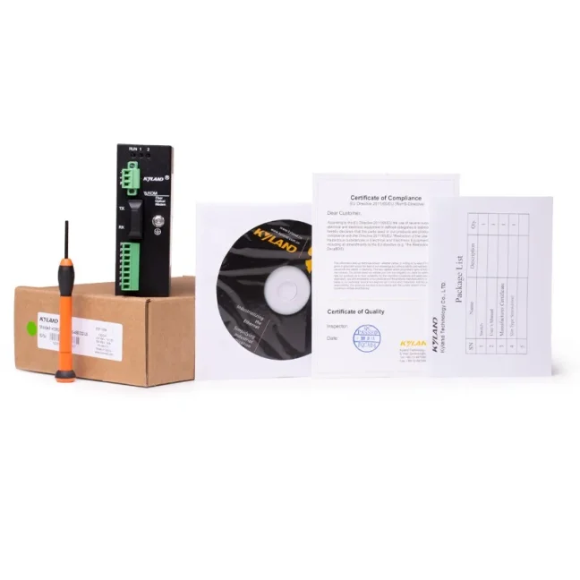 KOM200 převodník z RS232/422/485 na optiku, IEC 61850 | FOXON - Kyland ...