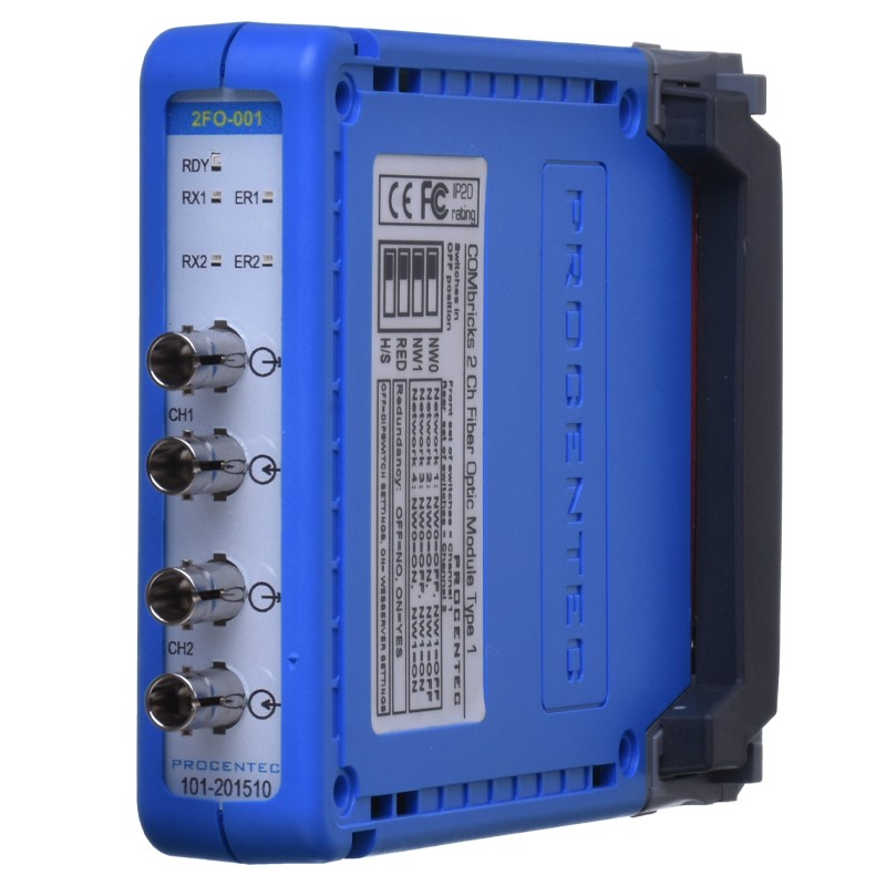 PROFIBUS COMbricks 2 Channel Fiber Optic Module Type 1 | FOXON
