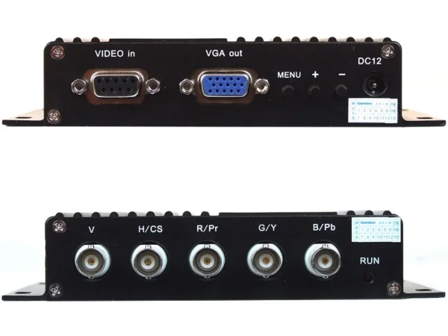 Video converter RGB, RGB Sync on green, CGA, EGA, MDA, TTL - VGA | FOXON