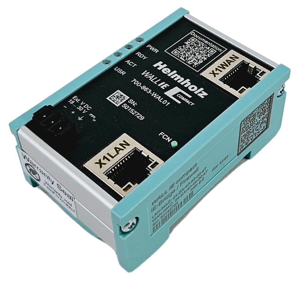 WALL IE Compact, industrial Firewall, Ethernet Bridge and NAT router ...