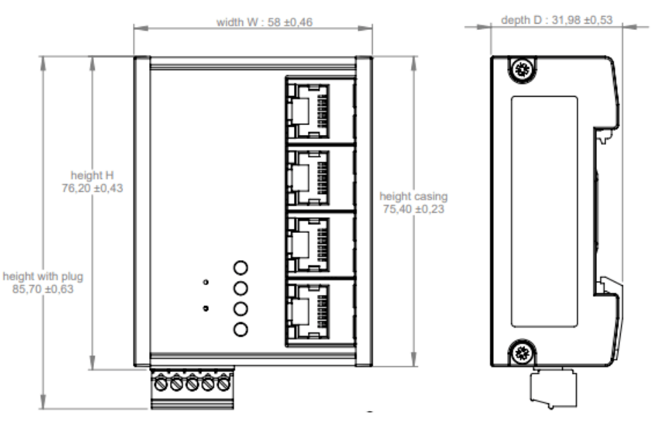 WALL IE Standard, industrial Firewall, Ethernet Bridge and NAT router ...